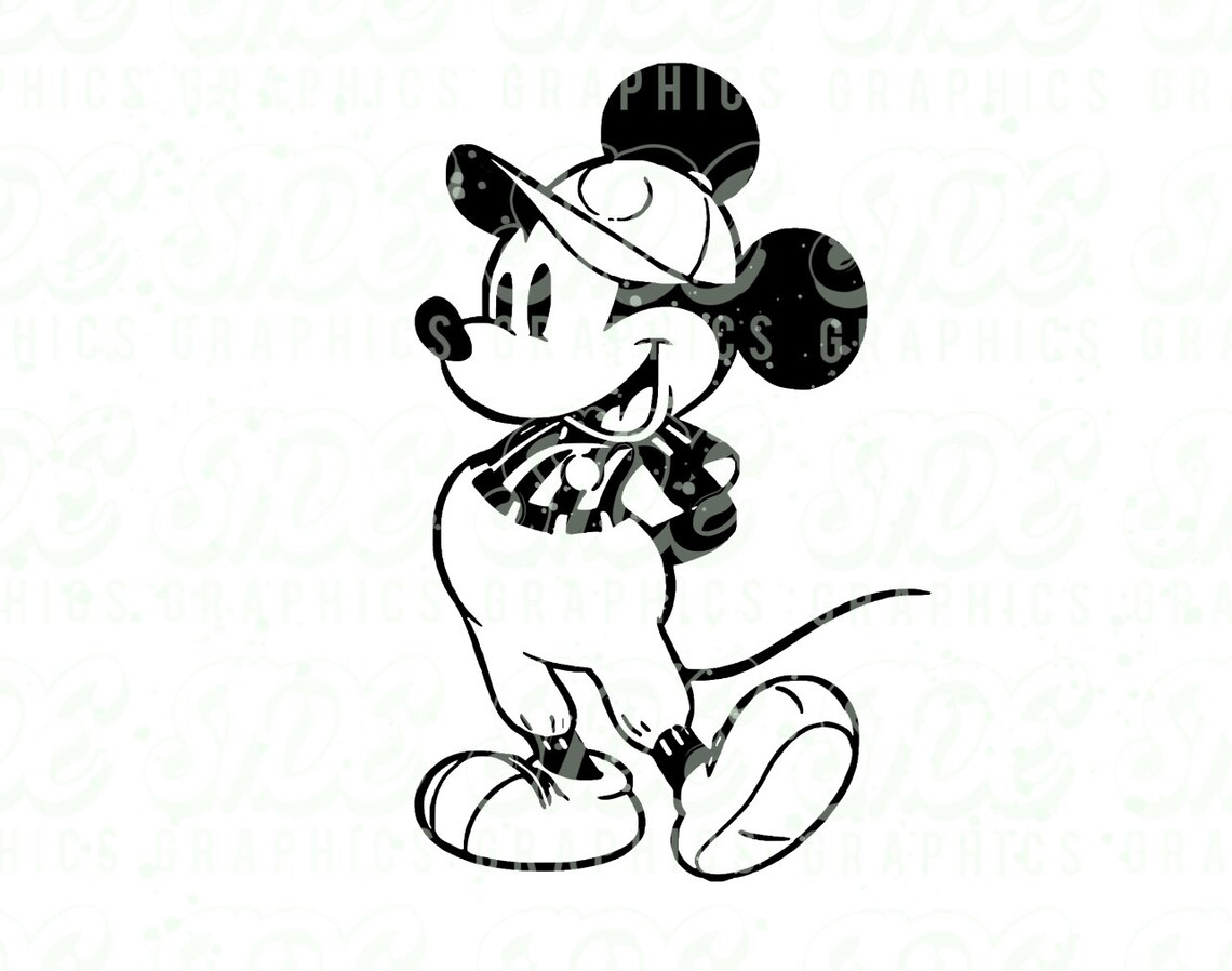 Baseball Mickey Instant Download Digital File Svg, Png, Eps, Jpg, and ...