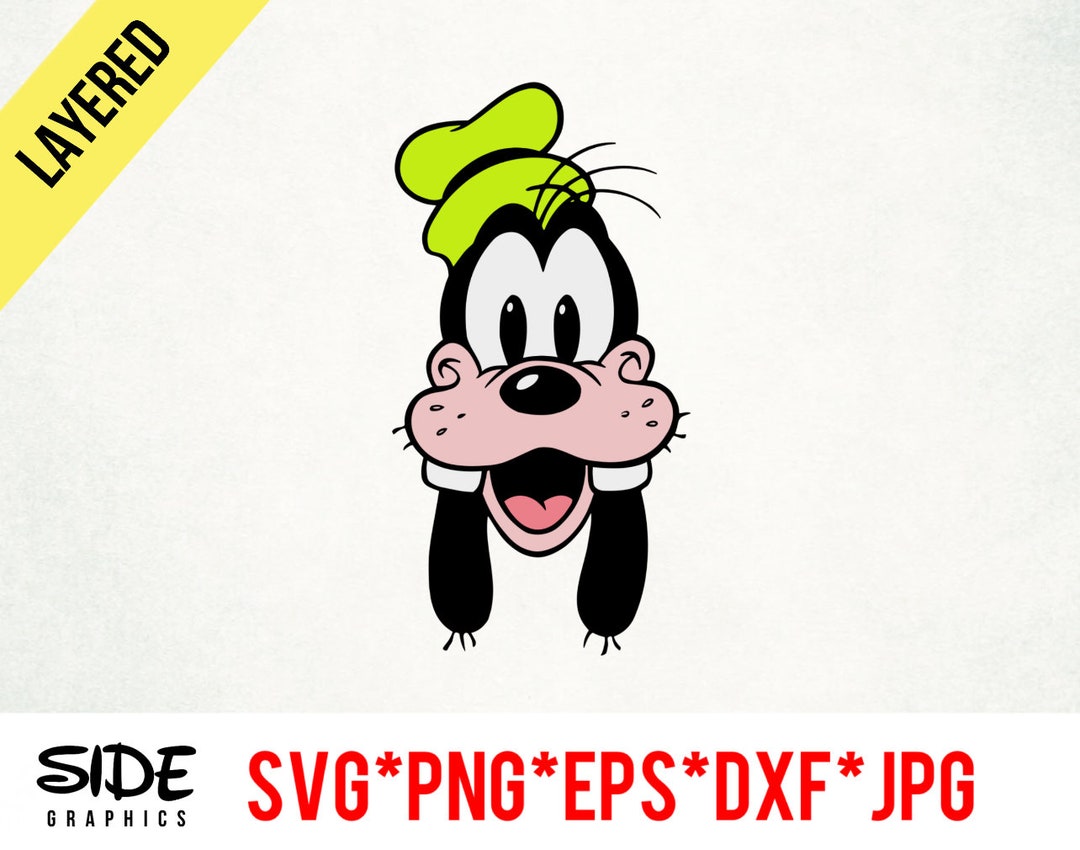 Goofy Instant Download Digital File Svg, Png, Eps, Jpg, and Dxf Clip ...