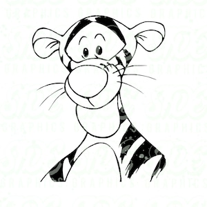 Tigger Instant Download Digital File Svg, Png, Eps, Jpg, and Dxf Clip ...