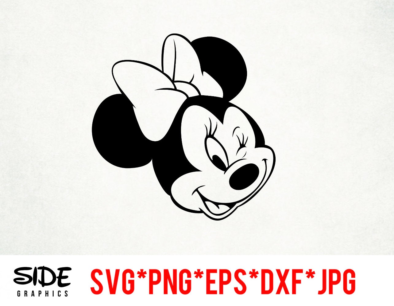 Minnie Wink Instant Download Digital File Svg, Png, Eps, Jpg, and Dxf ...