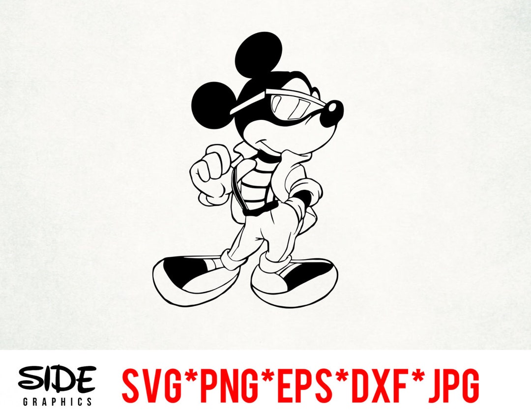 Cool Mickey Mouse Instant Download Digital File Svg, Png, Eps, Jpg, and ...