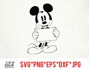 Mickey Signature Instant Download Digital File Svg Png Eps - Etsy