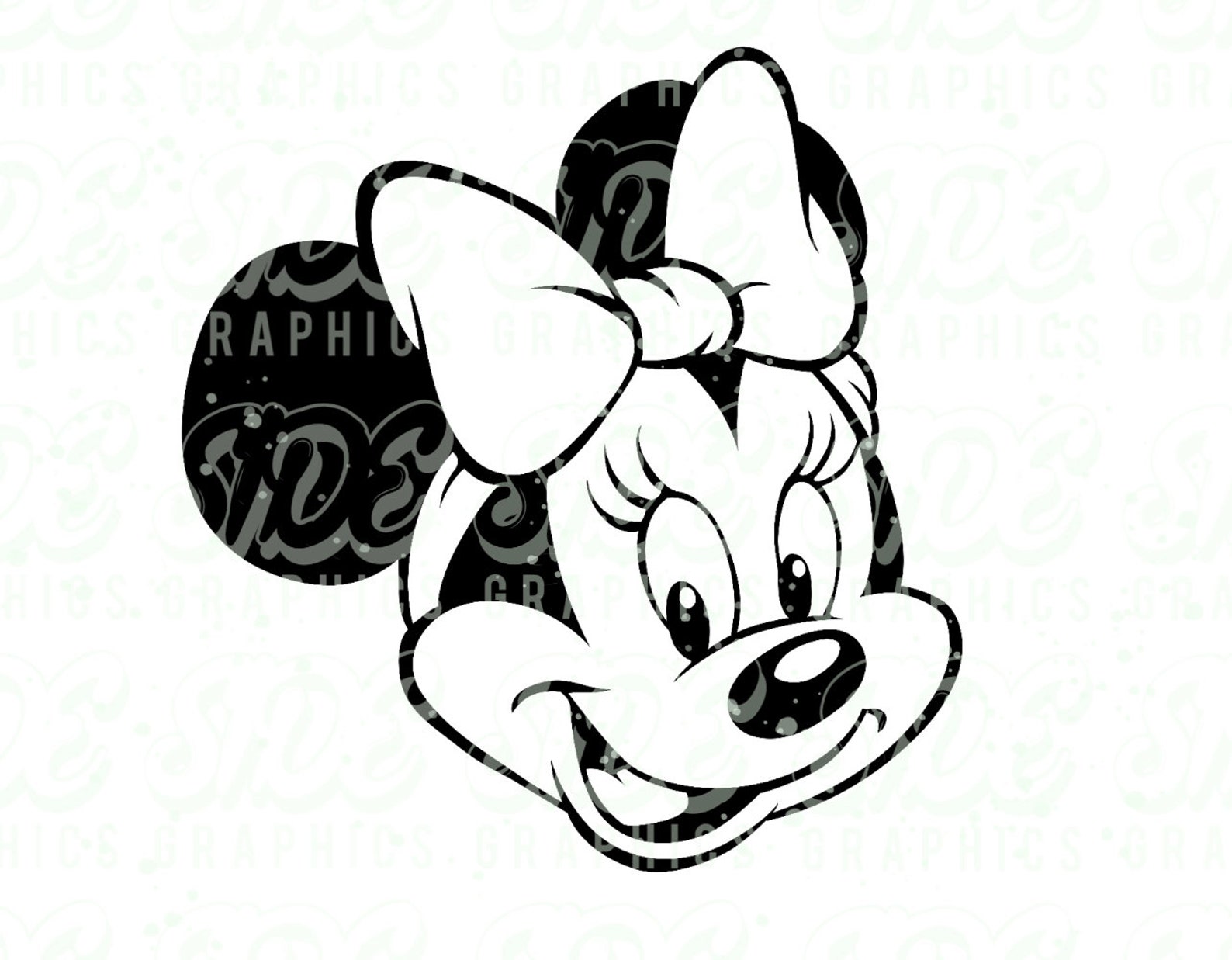 Minnie Mouse Cute SVG Instant Download Digital File Svg, Png, Eps, Jpg ...