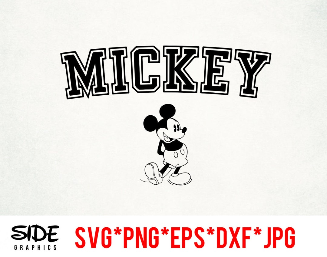 Mickey T Shirt Design Instant Download Digital File Svg, Png, Eps, Jpg ...
