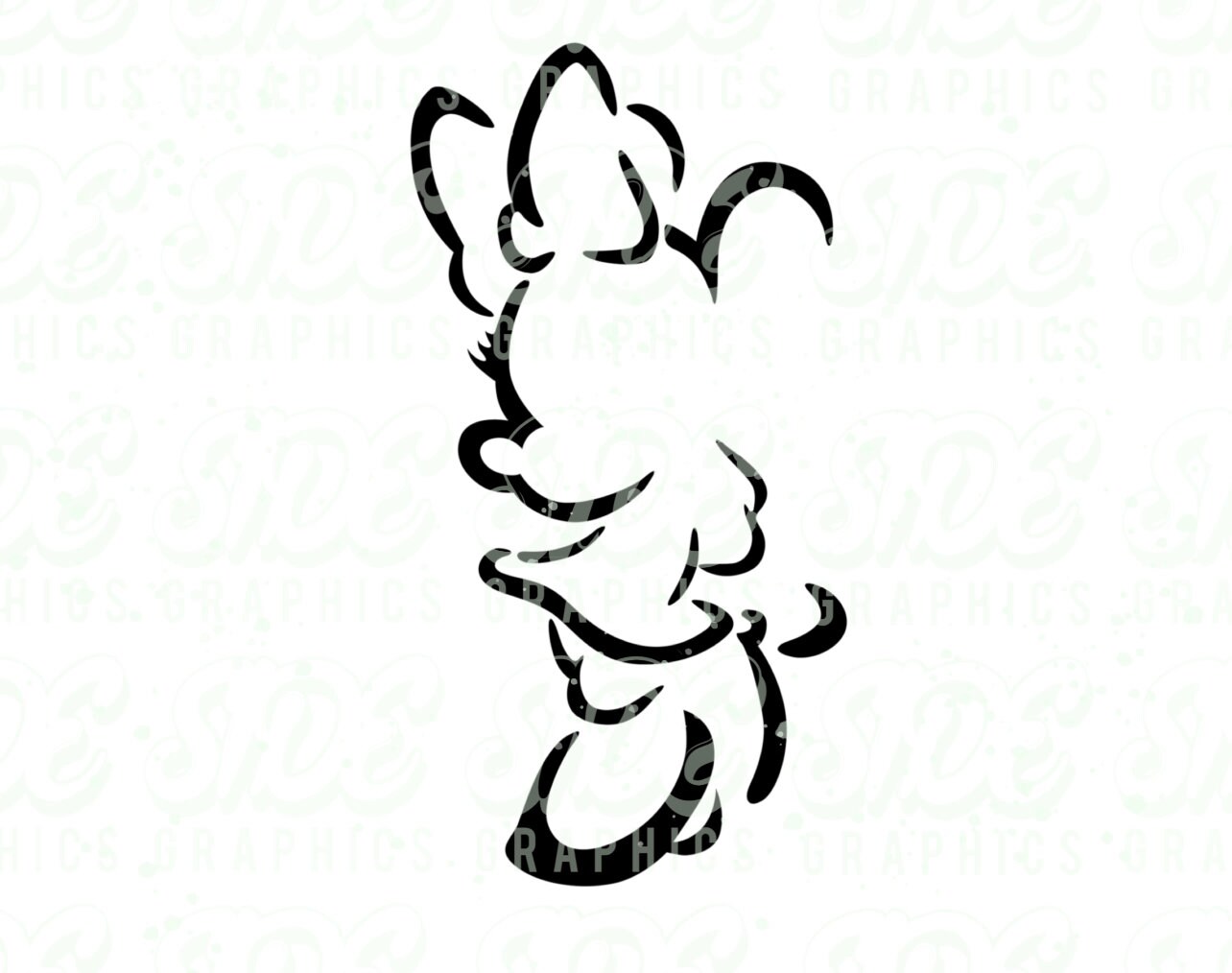 Minnie Outline Instant Download Digital File Svg, Png, Eps, Jpg, and ...