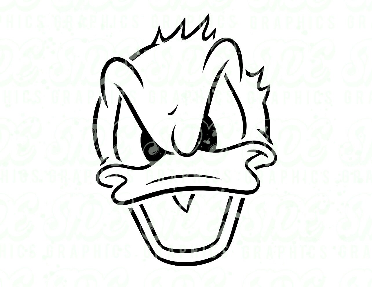 Donald Duck Instant Download Digital File Svg, Png, Eps, Jpg, and Dxf ...