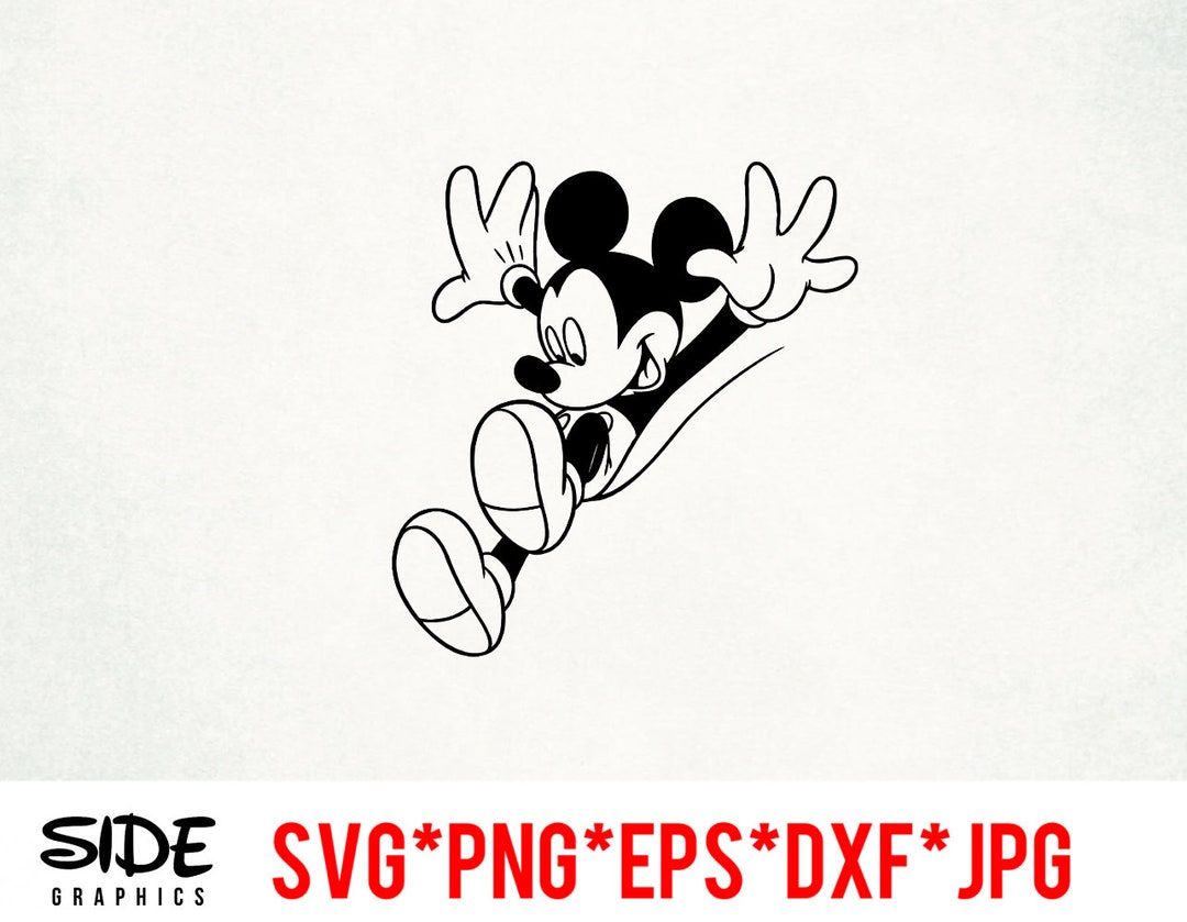 Mickey Sliding Instant Download Digital File Svg, Png, Eps, Jpg, and ...