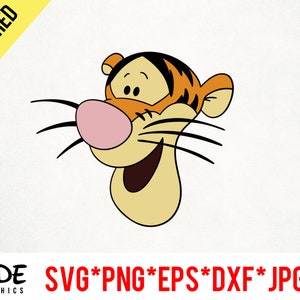 Tigger Instant Download Digital File Svg, Png, Eps, Jpg, and Dxf Clip ...