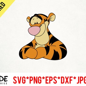 Tigger Instant Download Digital File Svg, Png, Eps, Jpg, and Dxf Clip ...