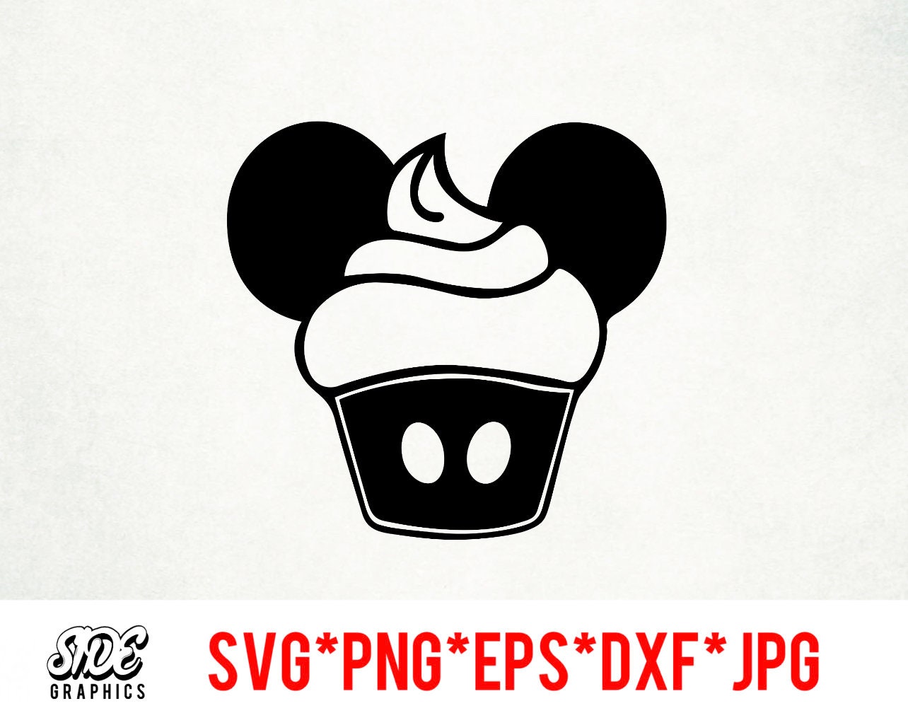 Mickey Cupcake SVG Instant Download Digital File Svg Png - Etsy Canada