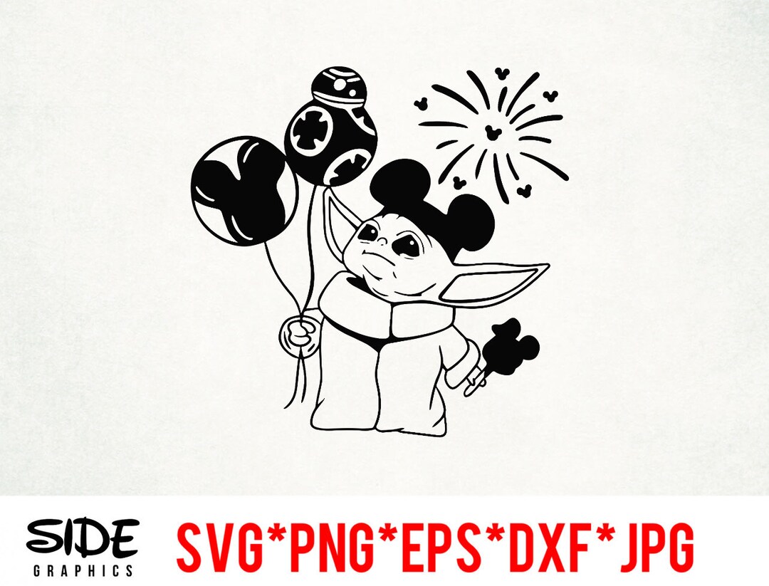 Theme Park Grogu Instant Download Digital File Svg, Png, Eps, Jpg, and ...