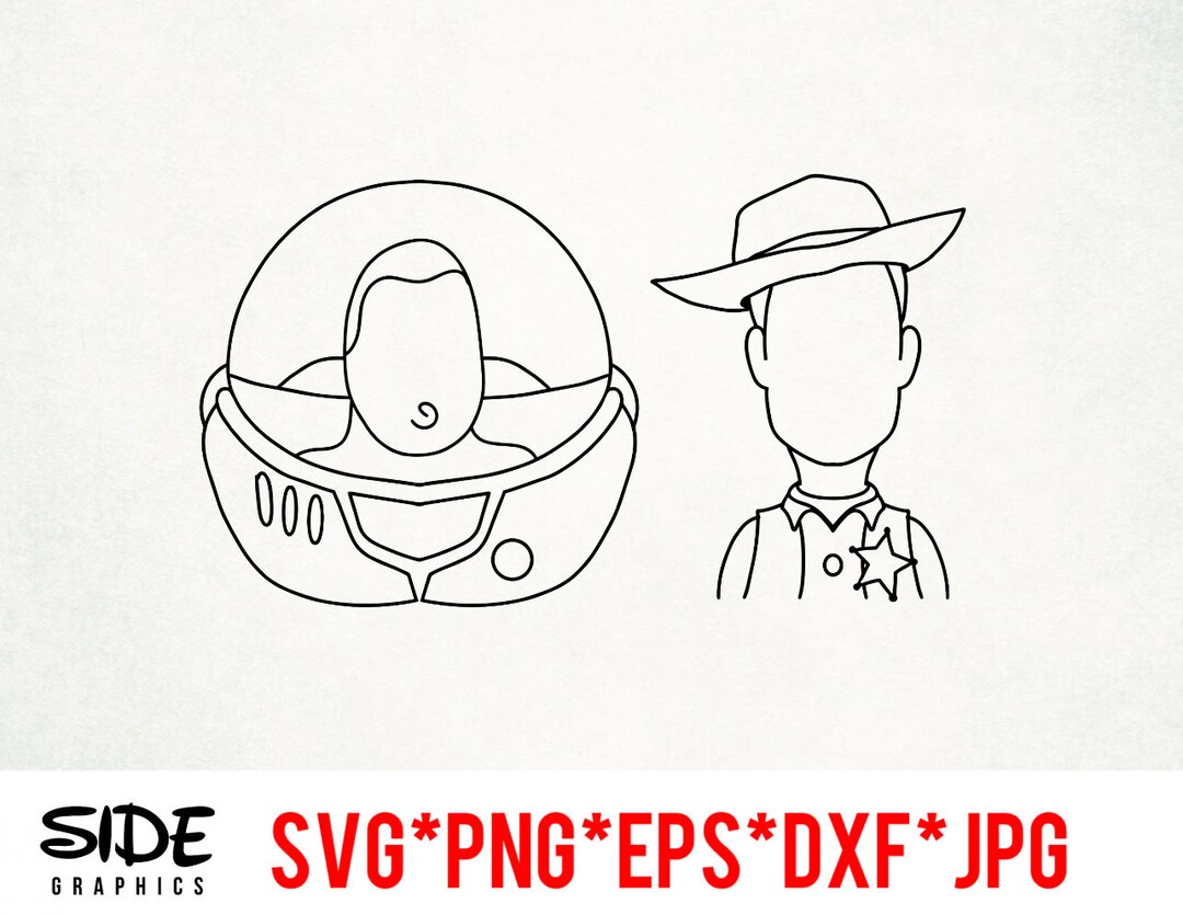 Buzz and Woody Instant Download Digital File Svg, Png, Eps, Jpg, and ...
