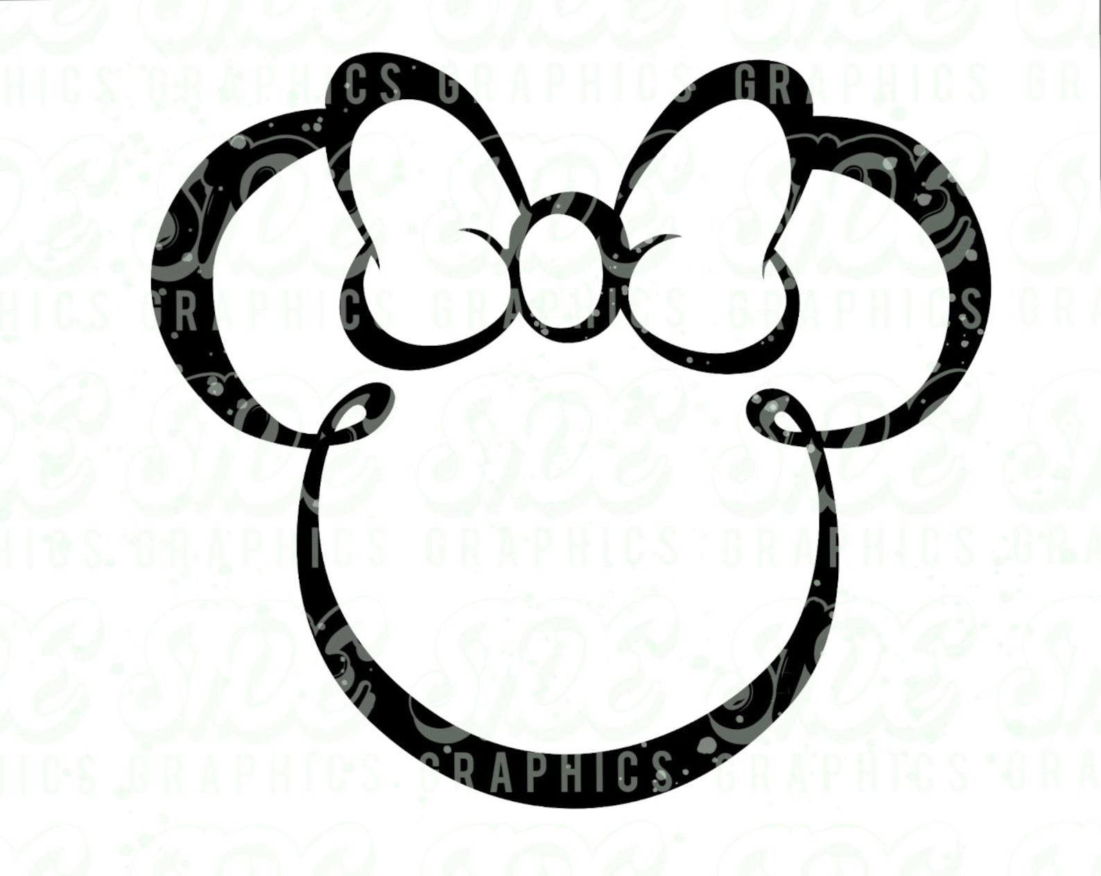 Minnie Mouse Outline Instant Download Digital File Svg, Png, Eps, Jpg ...