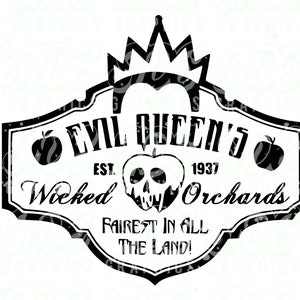 Evil Queen Instant Download Digital File Svg, Png, Eps, Jpg, and Dxf ...