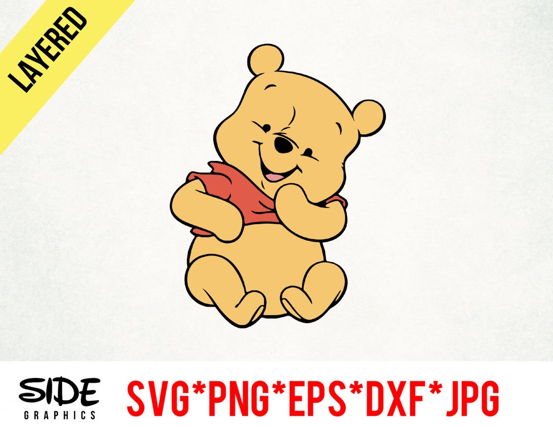 Winnie the Pooh Instant Download Digital File Svg, Png, Eps, Jpg, and ...