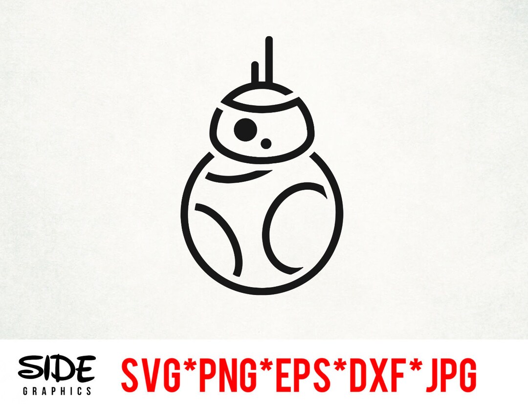 BB8 Instant Download Digital File Svg, Png, Eps, Jpg, and Dxf Clip Art ...