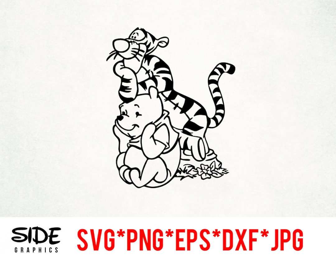 Pooh and Trigger Instant Download Digital File Svg, Png, Eps, Jpg, and ...