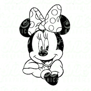 Minnie Portrait Instant Download Digital File Svg, Png, Eps, Jpg, and ...