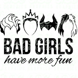 Bad Girls Instant Download Digital File Svg, Png, Eps, Jpg, and Dxf ...