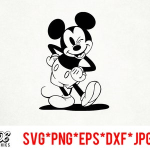 Mickey Wink Instant Download Digital File Svg, Png, Eps, Jpg, and Dxf ...