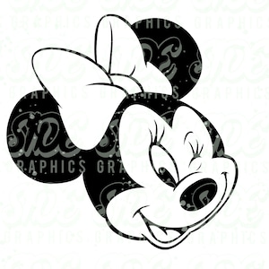 Minnie Wink Instant Download Digital File Svg, Png, Eps, Jpg, and Dxf ...
