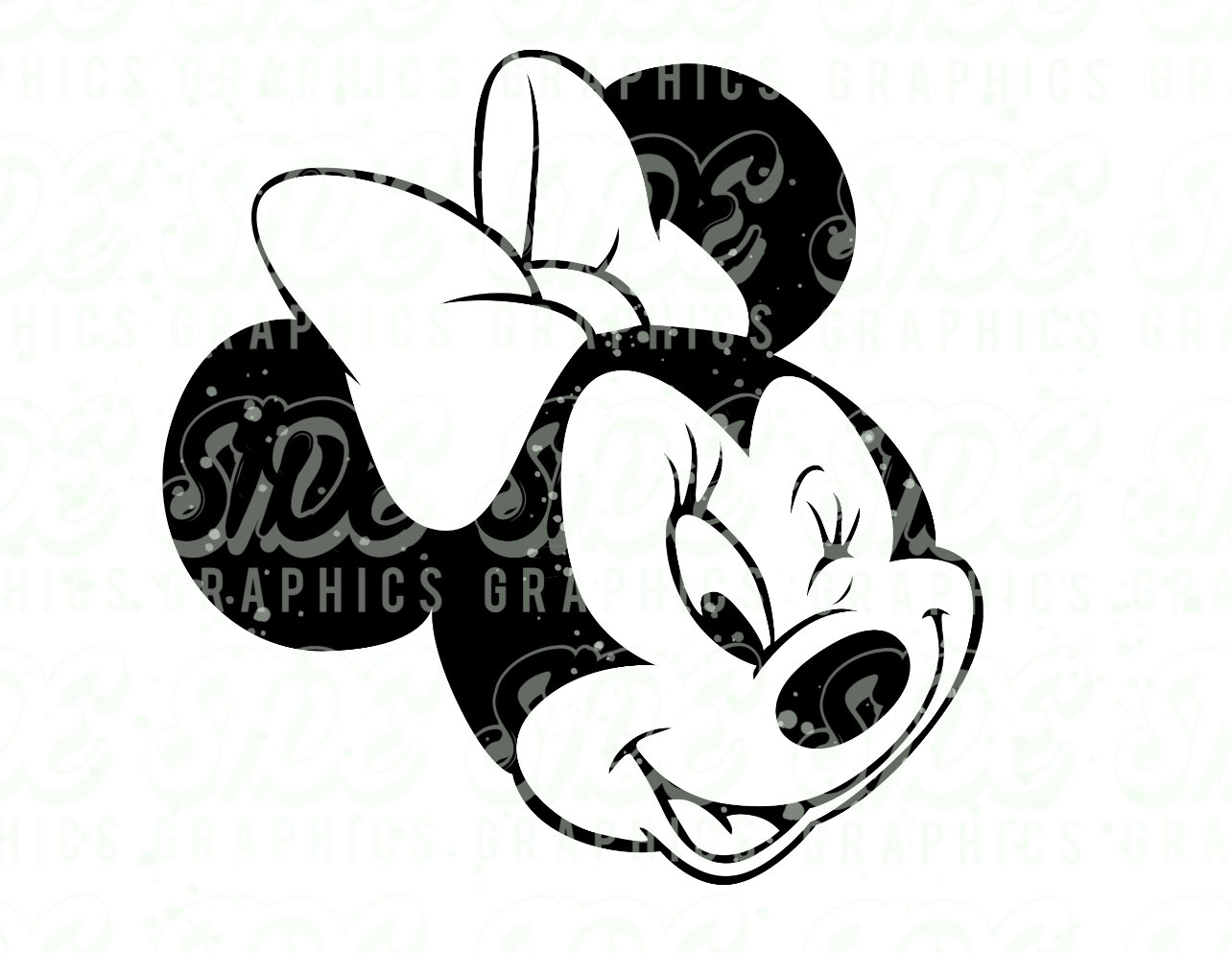 Minnie Wink Instant Download Digital File Svg, Png, Eps, Jpg, and Dxf ...