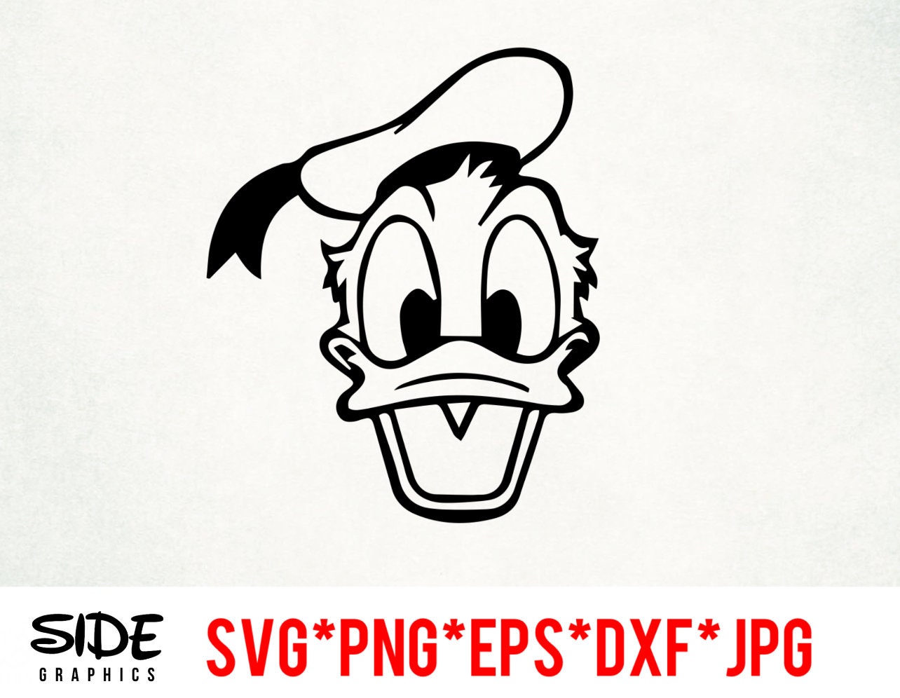 Donald Duck Instant Download Digital File Svg, Png, Eps, Jpg, and Dxf ...