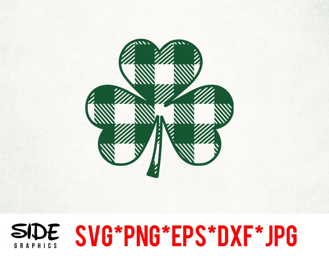 Plaid Clover Instant Download Digital File Svg, Png, Eps, Jpg, and Dxf ...