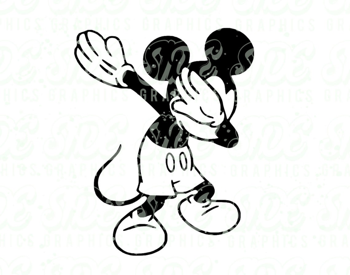 Dabbing Mickey Instant Download Digital File Svg Png Eps - Etsy