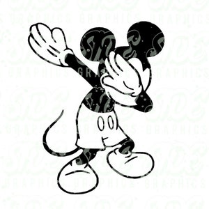 Dabbing Mickey Instant Download Digital File Svg, Png, Eps, Jpg, and ...