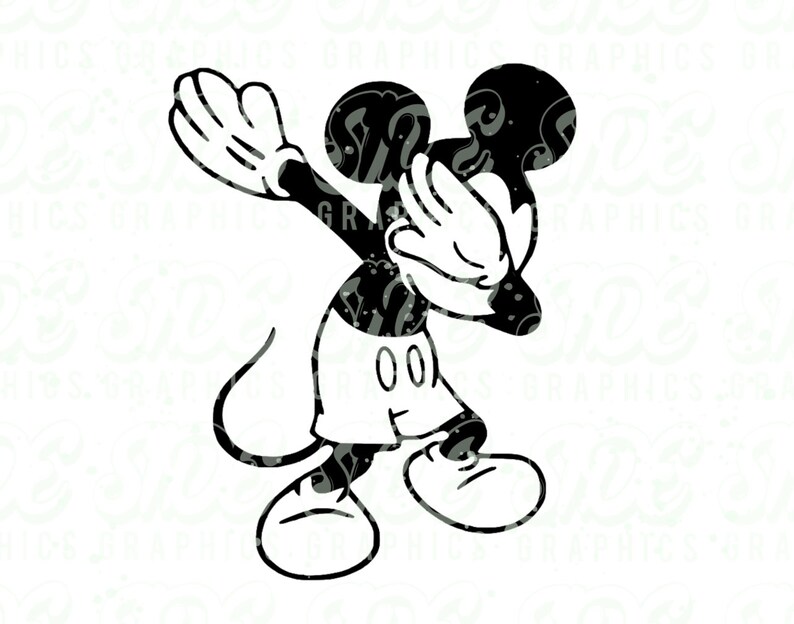 Dabbing Mickey Instant Download Digital File Svg, Png, Eps, Jpg, and ...
