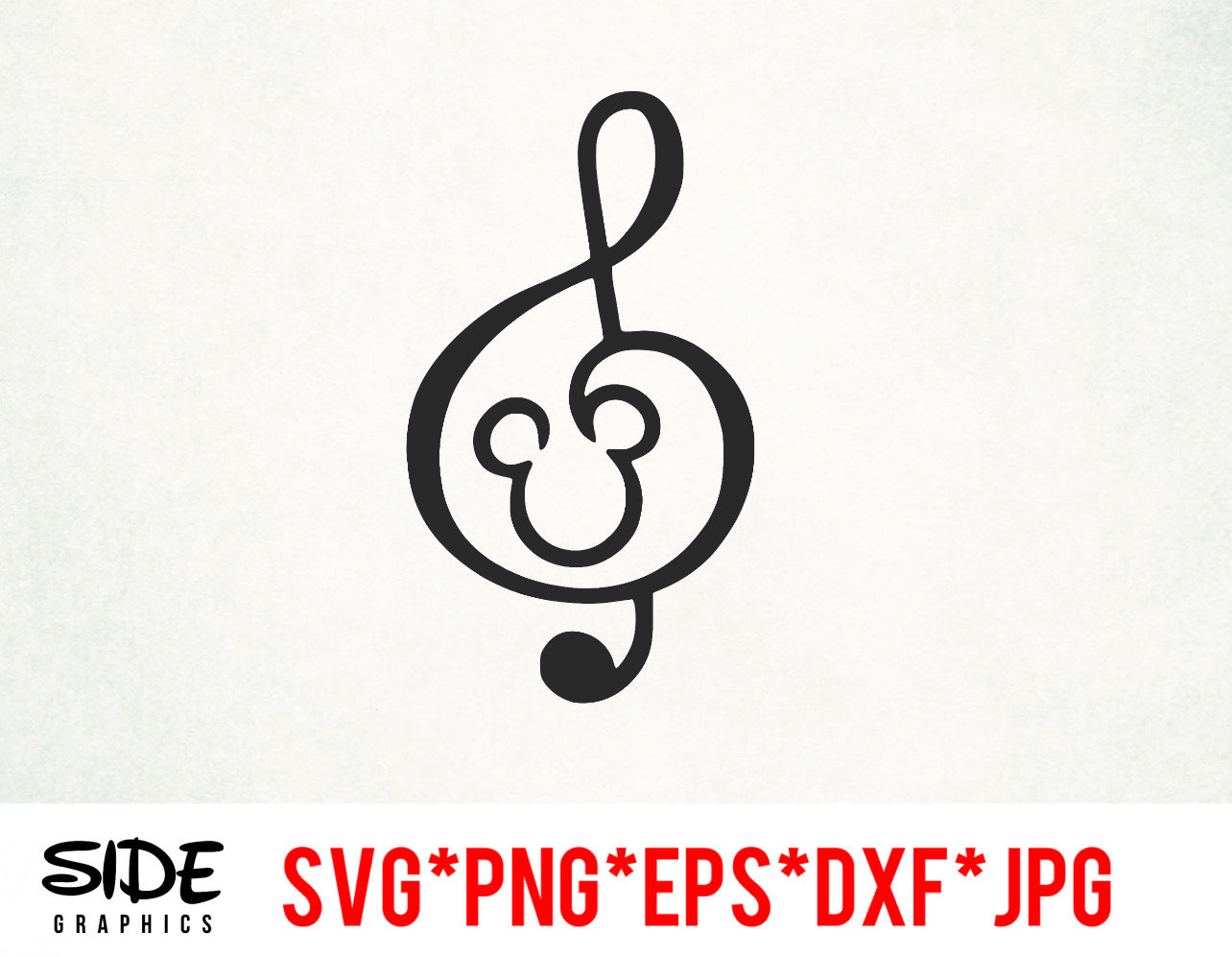Treble Clef Instant Download Digital File Svg, Png, Eps, Jpg, and Dxf ...