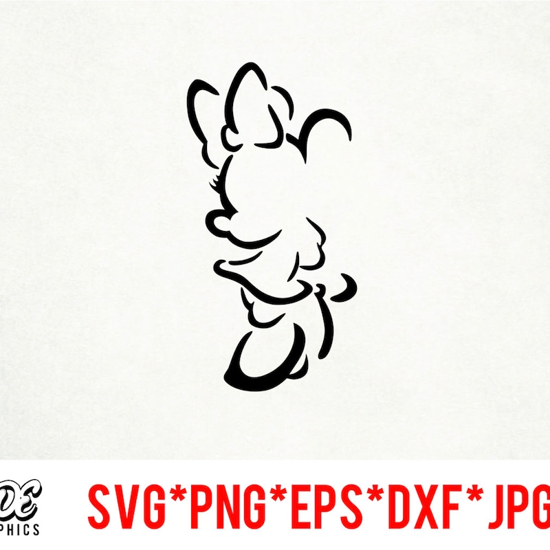 Minnie Silhouette - Etsy