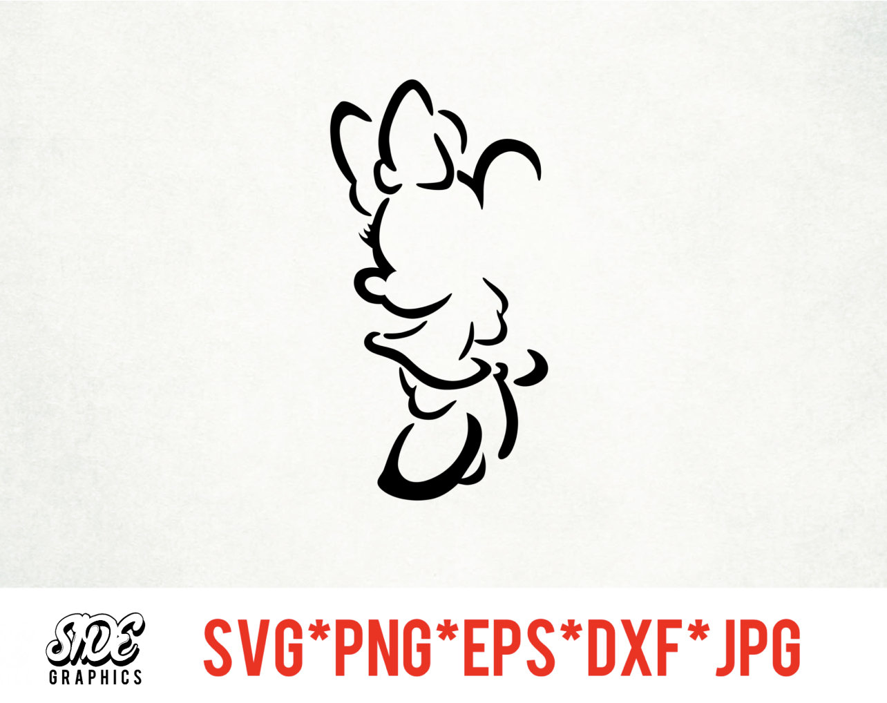 Silueta De Perfil De Minnie Mouse Mickey And Minnie Mouse Silhouette