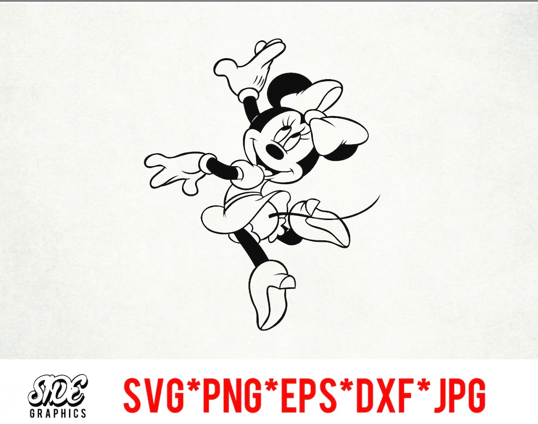 Dancing Minnie Instant Download Digital File Svg, Png, Eps, Jpg, and ...