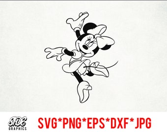 Minnie Logo Design Instant Download Digital File Svg Png - Etsy