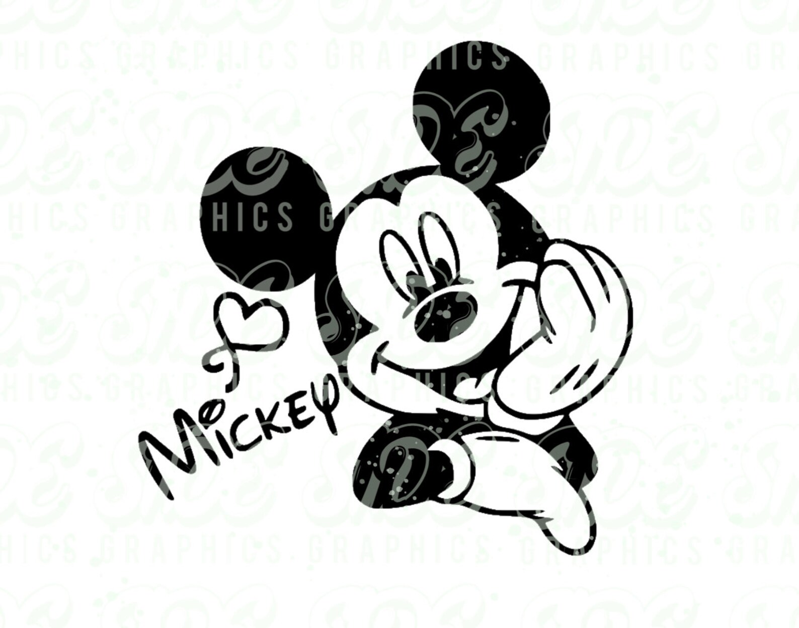 Mickey Autograph Instant Download Digital File Svg, Png, Eps, Jpg, and ...