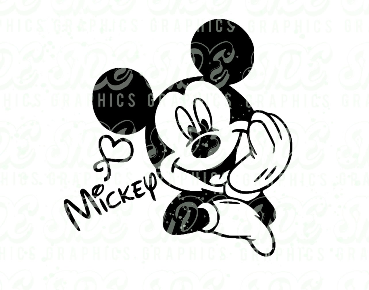 Mickey Autograph Instant Download Digital File Svg, Png, Eps, Jpg, and ...