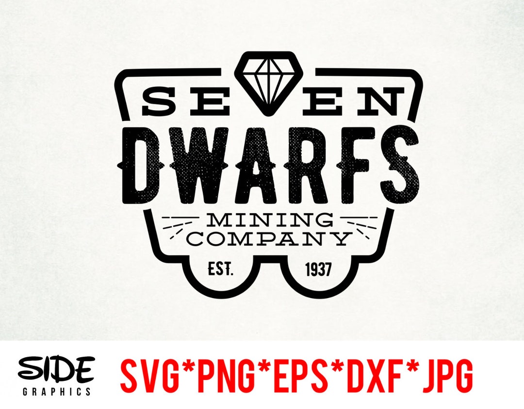 Seven Dwarfs Instant Download Digital File Svg, Png, Eps, Jpg, and Dxf ...