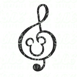 Treble Clef Instant Download Digital File Svg, Png, Eps, Jpg, and Dxf ...