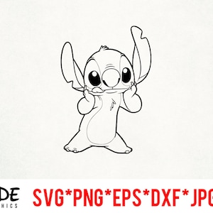 Stitch Instant Download Digital File Svg, Png, Eps, Jpg, and Dxf Clip ...