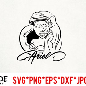 Ariel Instant Download Digital File Svg, Png, Eps, Jpg, and Dxf Clip ...
