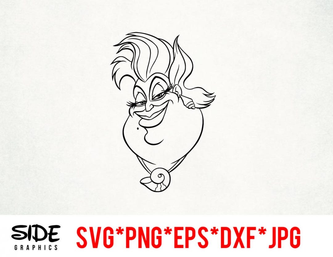 Ursula Instant Download Digital File Svg, Png, Eps, Jpg, and Dxf Clip ...