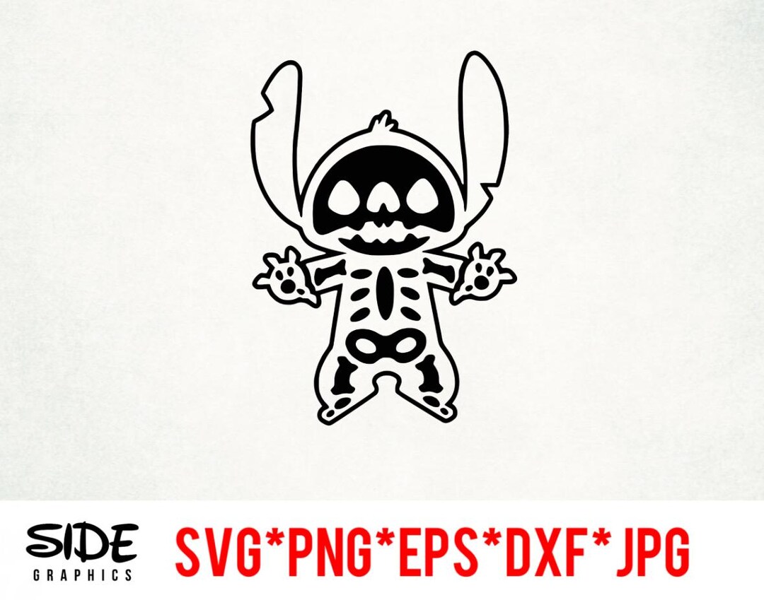 Stitch Skeleton Instant Download Digital File Svg, Png, Eps, Jpg, and ...