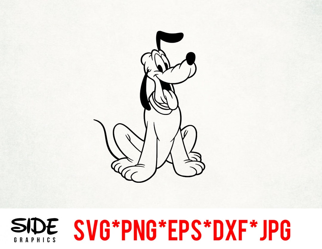 Pluto Instant Download Digital File Svg, Png, Eps, Jpg, and Dxf Clip ...