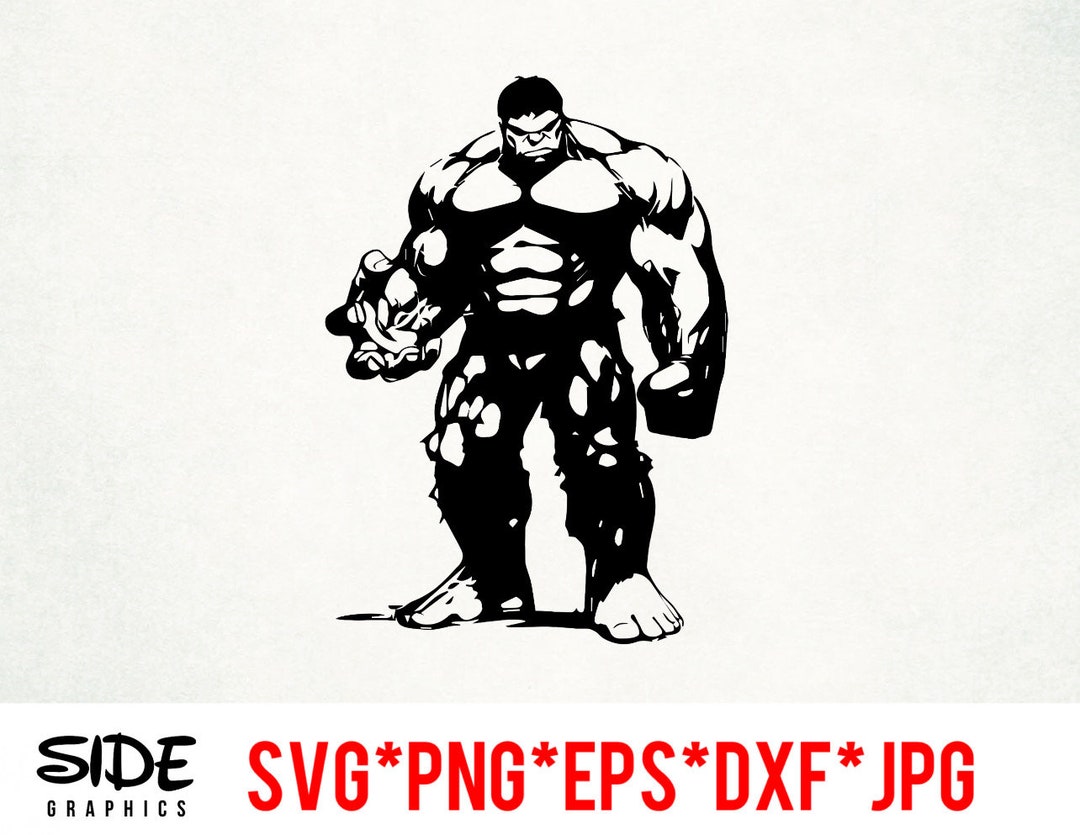 Hulk Instant Download Digital File Svg, Png, Eps, Jpg, and Dxf Clip Art ...