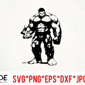 Hulk Instant Download Digital File Svg, Png, Eps, Jpg, and Dxf Clip Art ...
