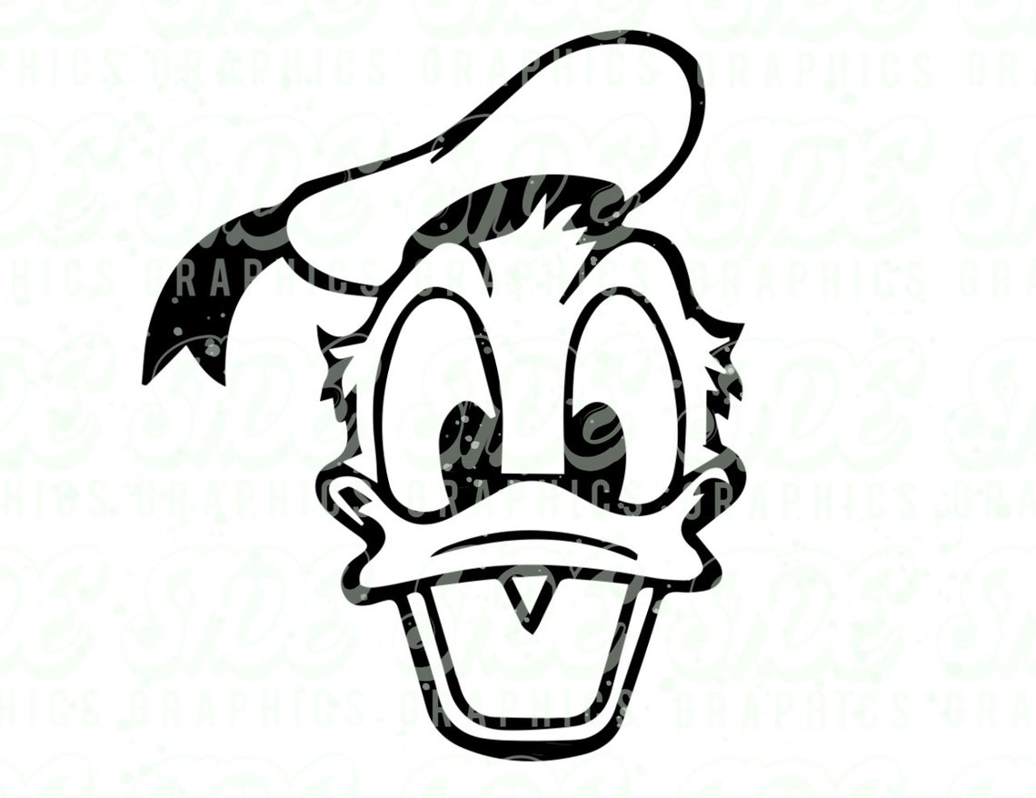 Donald Duck Instant Download Digital File Svg, Png, Eps, Jpg, and Dxf ...