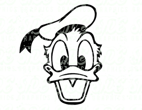 Donald Duck Outline Drawing