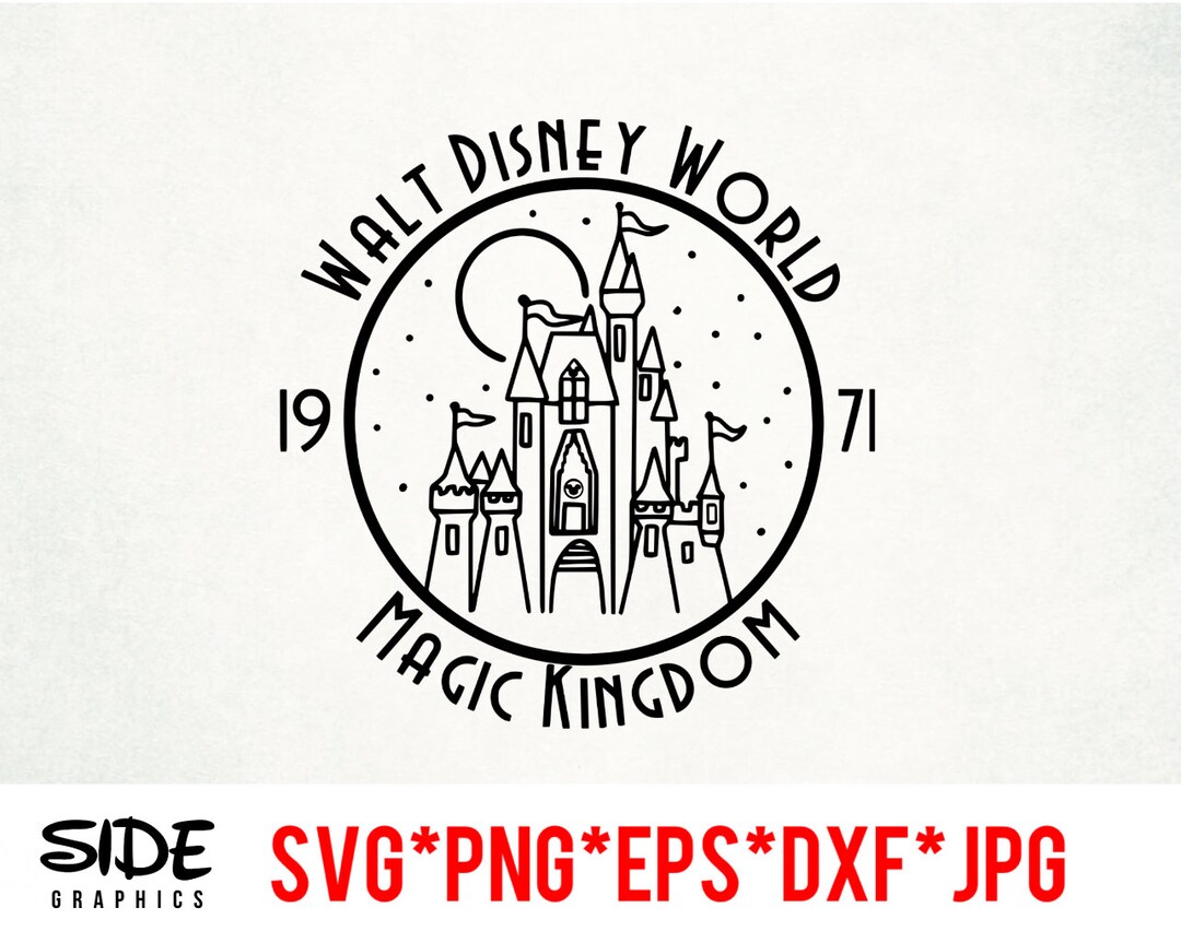 Magic Kingdom Instant Download Digital File Svg, Png, Eps, Jpg, and Dxf ...